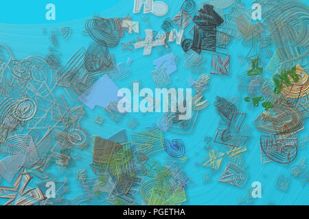 Background abstract blended messy shapes. Good pattern for design Stock ...