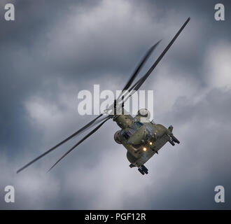 RAF Chinook Display Team at the Royal International Air Tattoo Stock ...