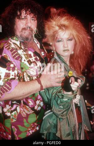 Captain Lou Albano and Cyndi Lauper 1985 Photo By Adam Scull/Photolink ...