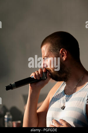 Dutch rap group De Jeugd Van Tegenwoordig performing at the Studay ...