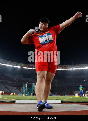 Lijiao Gong (China). Shot Put Gold Medal. IAAF World Athletics ...