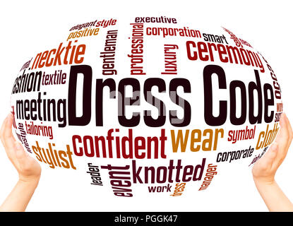 Dress code word cloud concept Stock Photo - Alamy
