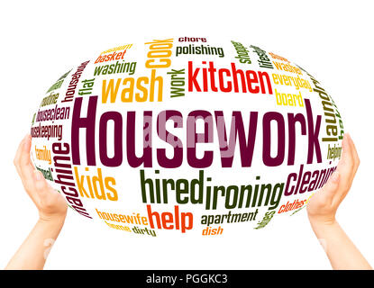 Housekeeping word cloud concept on white background Stock Photo ...