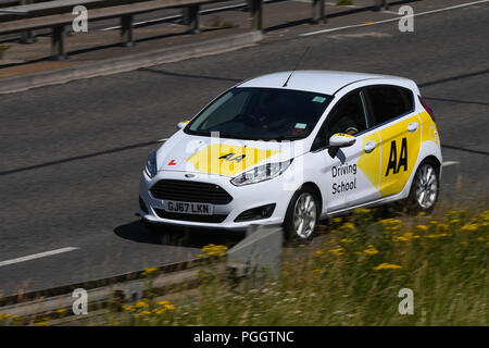 Driving School Car Stock Photo - Alamy