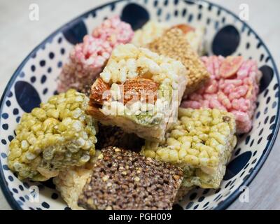 Korean traditional snacks Sweet Rice Puffs , Gangjeong Stock Photo - Alamy