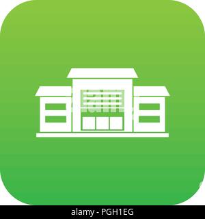 Warehouse icon digital green Stock Vector Image & Art - Alamy