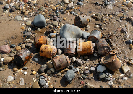 Remains of second world war RP3 British aircraft 3 inch rocket ...