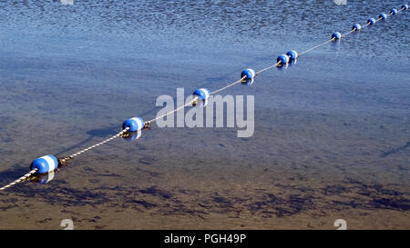 Roped off swimming area in the Caribbean, Grand Case Saint-Martin, West ...