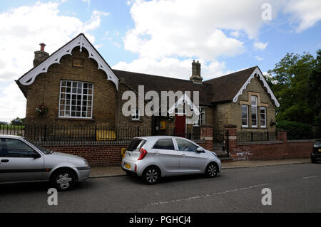 Harlington Parish Hall, Harlington, Bedfordshire, has a plaque bearing ...