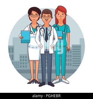 Doctors team cartoons Stock Vector Image & Art - Alamy