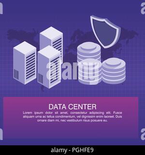Data center poster with informaton Stock Vector Image & Art - Alamy