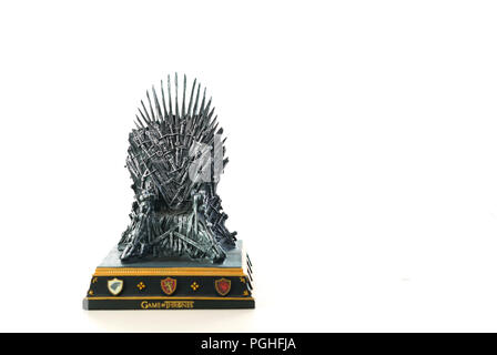 Games of Thrones HBO authorized replica of the Iron Throne on green ...