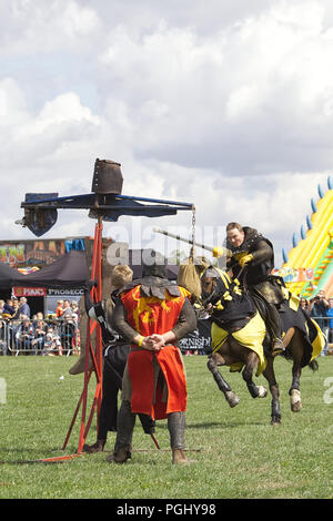 Knights of Nottingham, The Lords Joust Stock Photo - Alamy