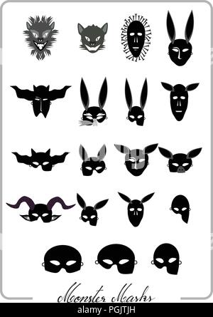 Holidays And Celebrations, Illustration Set of Ghost, Monsters and ...