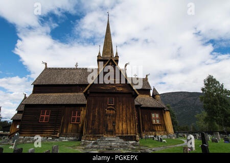 Lillehammer Church Norway style type spire spires wood wooden oak beams ...