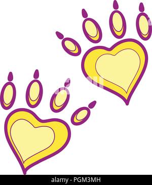 Polar Bear Footprint Paw Print Silhouette Vector Icon Black Isolated ...