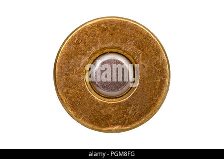 bottom bullet cartridge on white background Stock Photo - Alamy