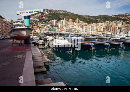 Monaco Boat Service at port quay Stock Photo - Alamy