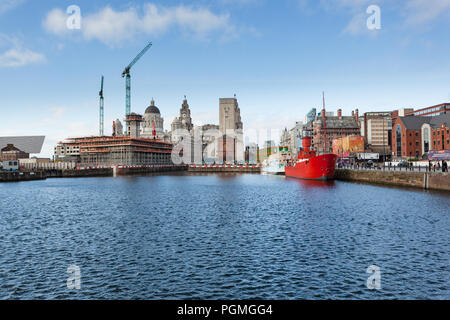 The Cunard building in the docks at New York. This photograph is from ...