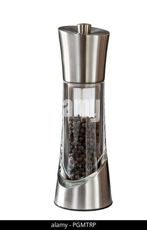 Peppercorns isolated on white background, top view Stock Photo - Alamy