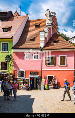 Cesky Krumlov, a beautiful medieval city in the heart of Bohemia, Czech ...