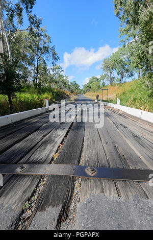 Australia north Queensland Bloomfield bridge in flood near Cooktown ...