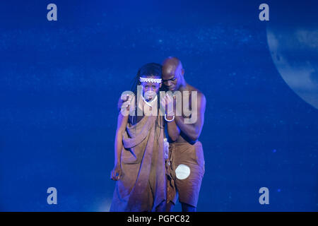 Botswana’s Mophato Dance Theater's “Pula!” on Broadway told the story of a woman (danced by Lone ...