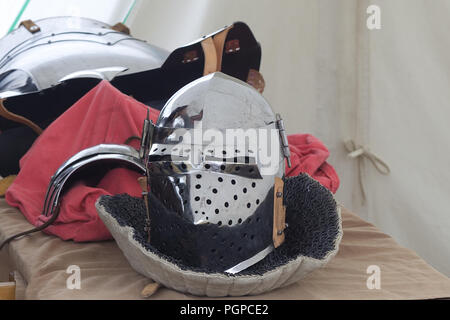 parts of a knights suit of Armour Stock Photo - Alamy