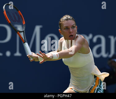 FLUSHING NY- AUGUST: Simona Halep, at the 2014 US Open at the USTA ...