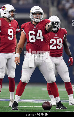 Arizona Cardinals center Mason Cole (52) prepares to snap the ball to ...