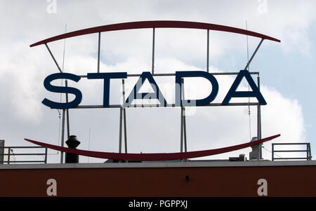 Bad Vilbel, Germany. 28th Aug, 2018. The company logo of Stada on one ...