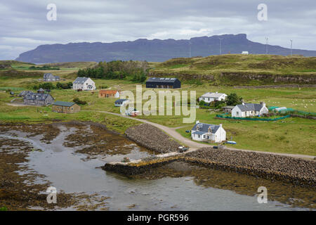 Port Mor on the Island of Muck. Port Mòr is a harbour and settlement on ...