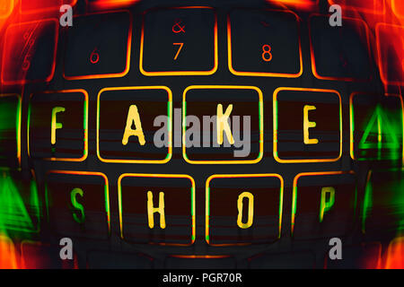 Fake shop computer keys Stock Photo - Alamy