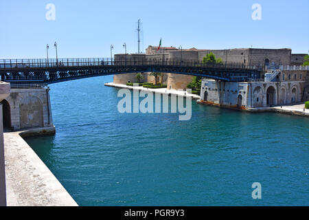 Italy, Puglia region, Taranto, revolving bridge. View and details Stock ...