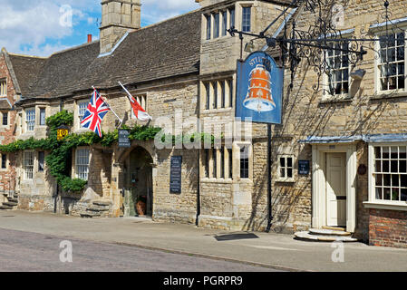 The Bell Inn pub sign, Great Bourton, Oxfordshire, England, UK Stock ...