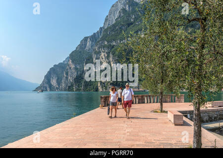 Riva del Garda, Trentino, Italy: old touristic city on the Garda lake ...
