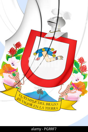 3D Flag of Colima, Mexico. 3D Illustration Stock Photo - Alamy