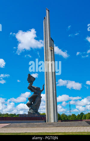 Soviet War Memorial, Uzvaras Parks or Victory Park, Riga, Latvia Stock ...
