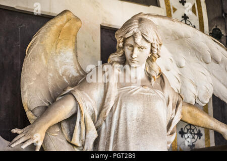 closeup of statue of angel spreading wings Stock Photo - Alamy