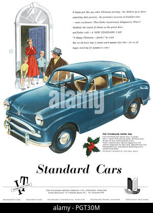 Advertisement for British Standard car Stock Photo - Alamy