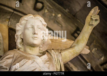 closeup of statue of angel raising hand upwards Stock Photo - Alamy