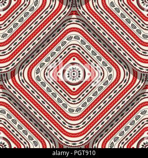 Seamless pattern fish scale design with Romanian folk motif Stock ...