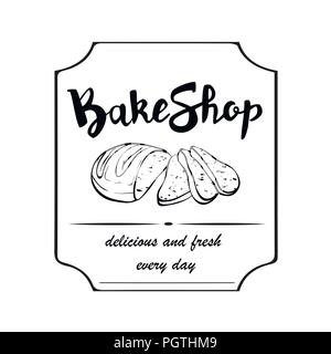 Bakery, bakeshop logo or label. Bakehouse, baking symbol. Vector ...