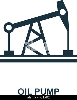 Drilling Rig icon. Monochrome simple element from oil industry collection. Creative Drilling Rig ...