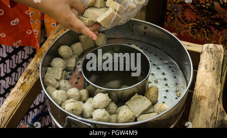 Indonesian Food, Bakso in the steamer or boiled in pekalongan central ...