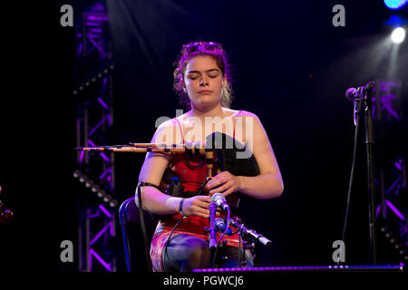 Brighde Chaimbeul winner of the 2016 BBC Young Folk Award performing ...