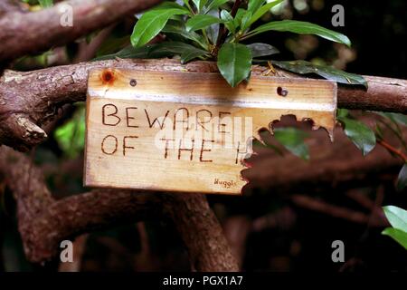 Beware, a scary sign Stock Photo: 75494962 - Alamy