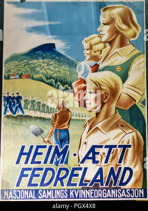 Wartime poster from Nazi-occupied Norway encouraging Norwegians to join ...