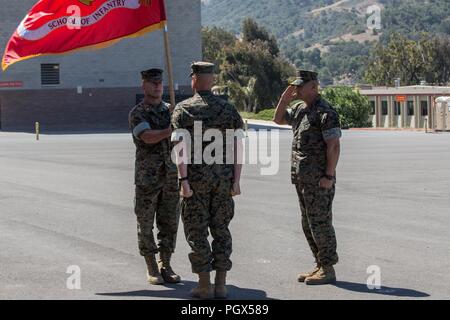 U.S. Marine Corps Col. Kyle Stoddard, inbound commanding officer ...