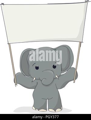 cute and little elephant character Stock Vector Image & Art - Alamy